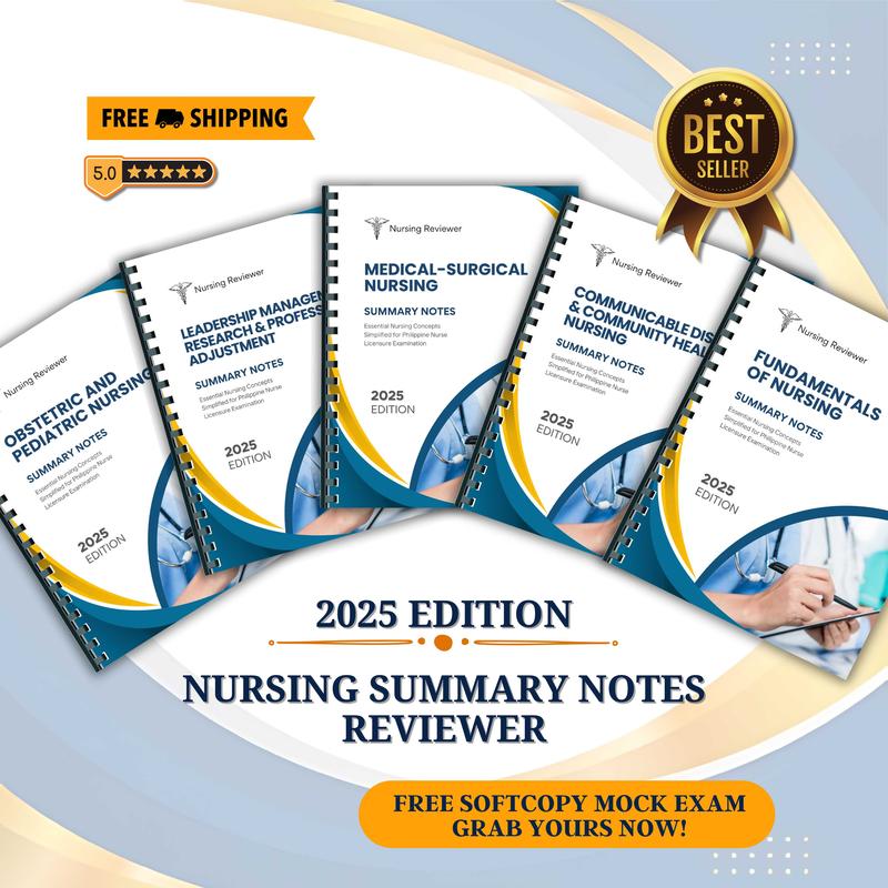 Nursing Summary Notes Reviewer 2025 Edition for Nursing Licensure ...