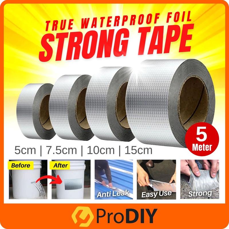PRODIY Waterproof Tape Gam Bumbung Kuat Atap Bocor Adhesive Hardware ...