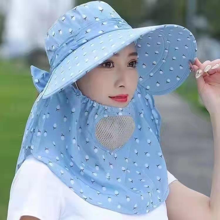 Sun Protection Hat for Women New Summer Hat Face Covering Su - TikTok ...