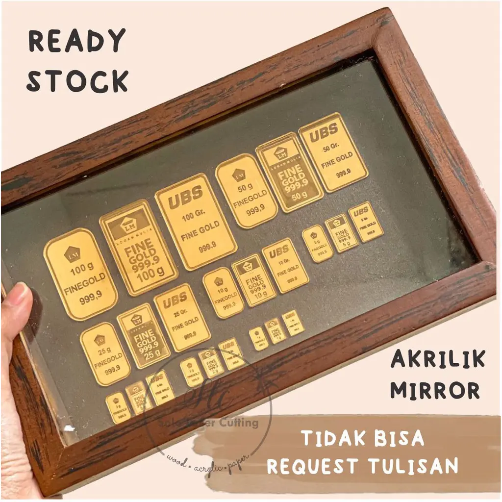 Replika logam mulia 0.25gr - 50gr Desain Lama / Desain BARU / UBS untuk ...