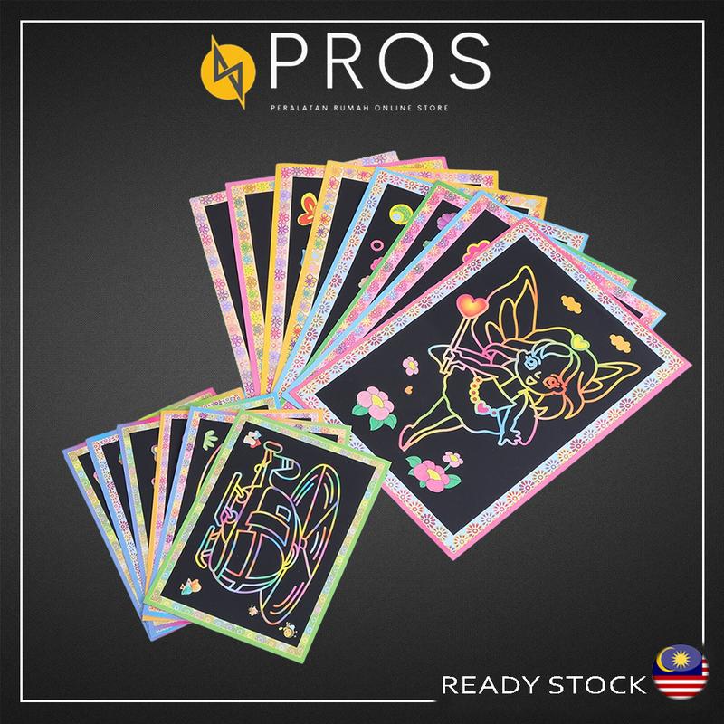 PROS Children DIY Scratch Card 2in1 Dual Side Scratch Art Card - TikTok ...