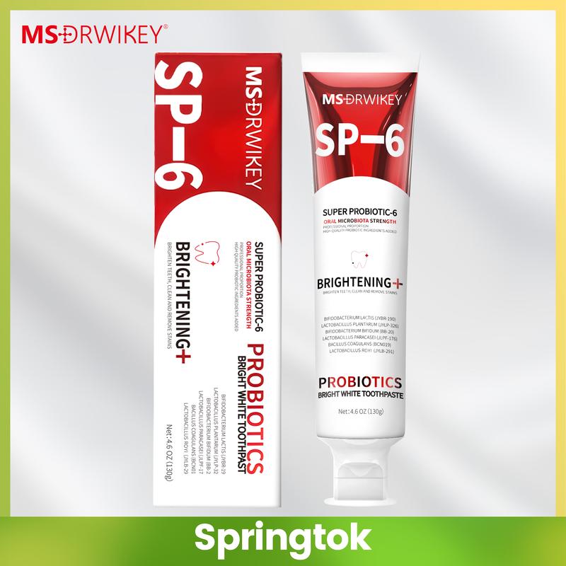 MS-DRWIKEY Super Probiotic Toothpaste Spring Mint Burst – Strengthens ...