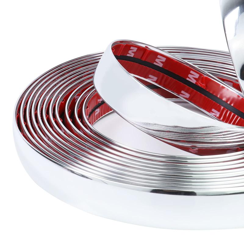 25Ft Automotive Chrome Trim Molding 1"(25mm) Heavy Duty Car Side ...