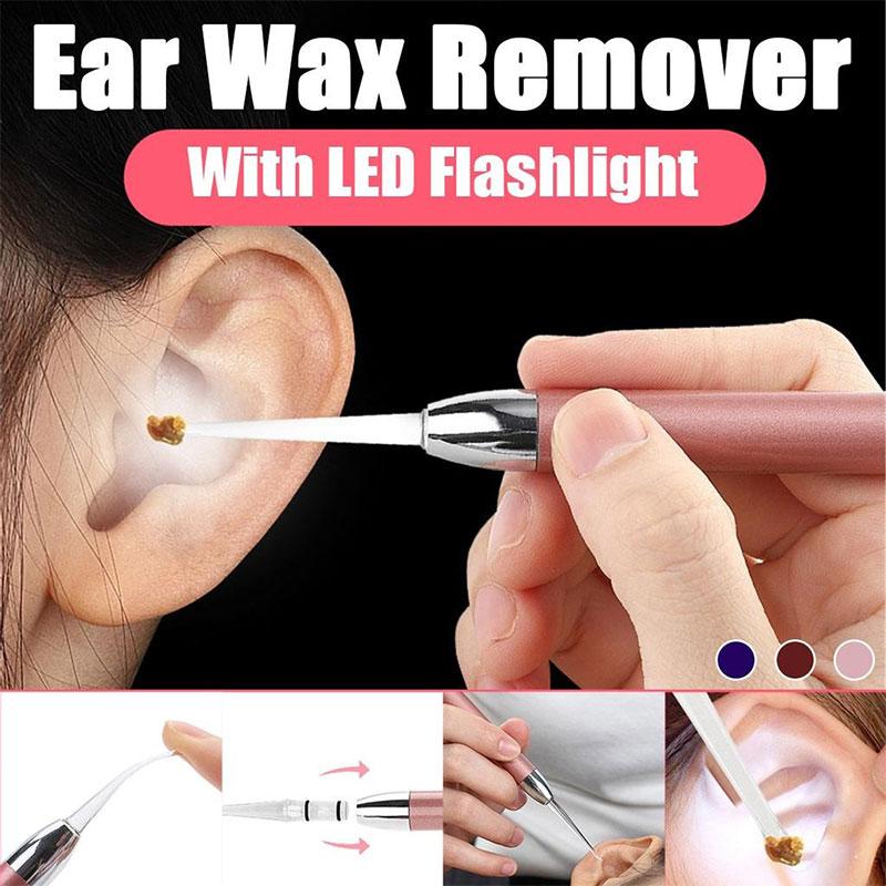 LED Flash Light Ear Pick Ear Cleaning Tool Ear Wax Remover Clean ...