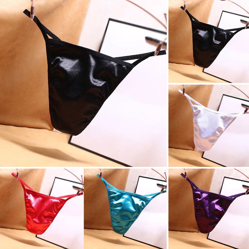 U Convex Low Rise Solid Color Men Thong U Convex Open Hip G-strings ...
