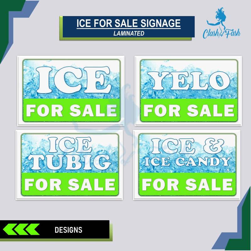 Laminated Signage: ICE AND ICE CANDY FOR SALE | ICE | YELO - TikTok ...