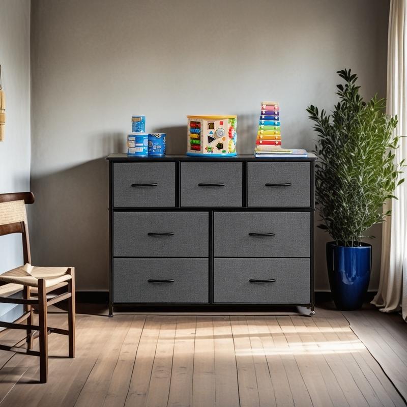7-Drawer Dresser, Fabric Storage Tower for Bedroom, Hallway, - TikTok Shop