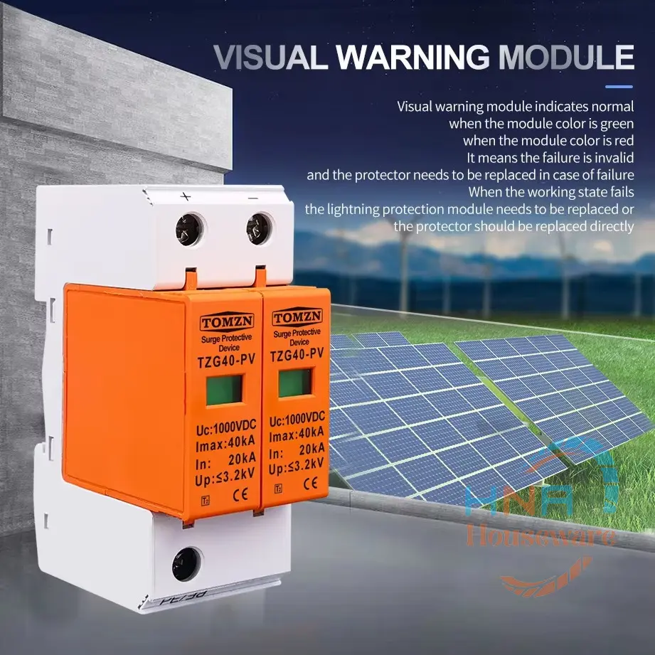 DC SPD 1000V Surge Arrester Protect Device Solar PV Panel surya - Shop ...