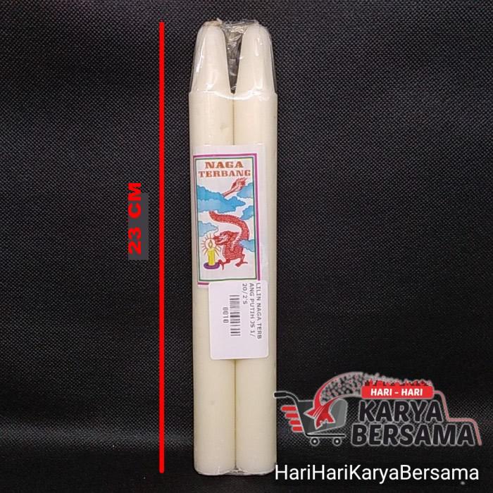 LILIN NAGA TERBANG WARNA PUTIH ISI-2 BATANG - Shop | Tokopedia