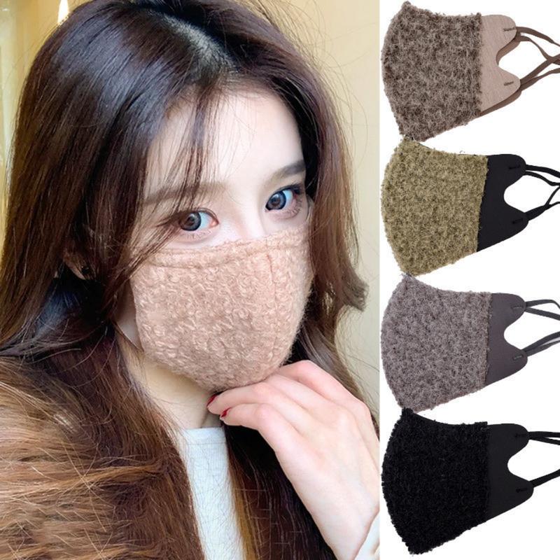 Autumn Winter Fleece Warm Masks Thickened Comfortable Windproof ...