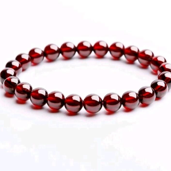 Gelang Batu Alam Merah Siam.Original Stone - Shop | Tokopedia