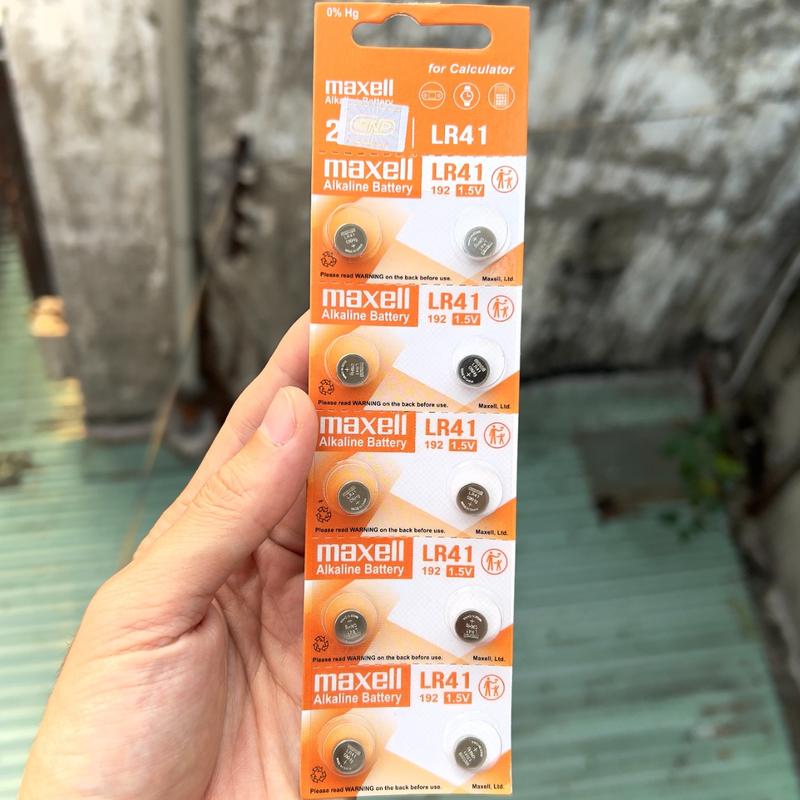 Vỉ 10 Viên Pin Cúc Áo Maxell LR41 / AG3 / L736F Nhật Bản 1,5V - TikTok ...