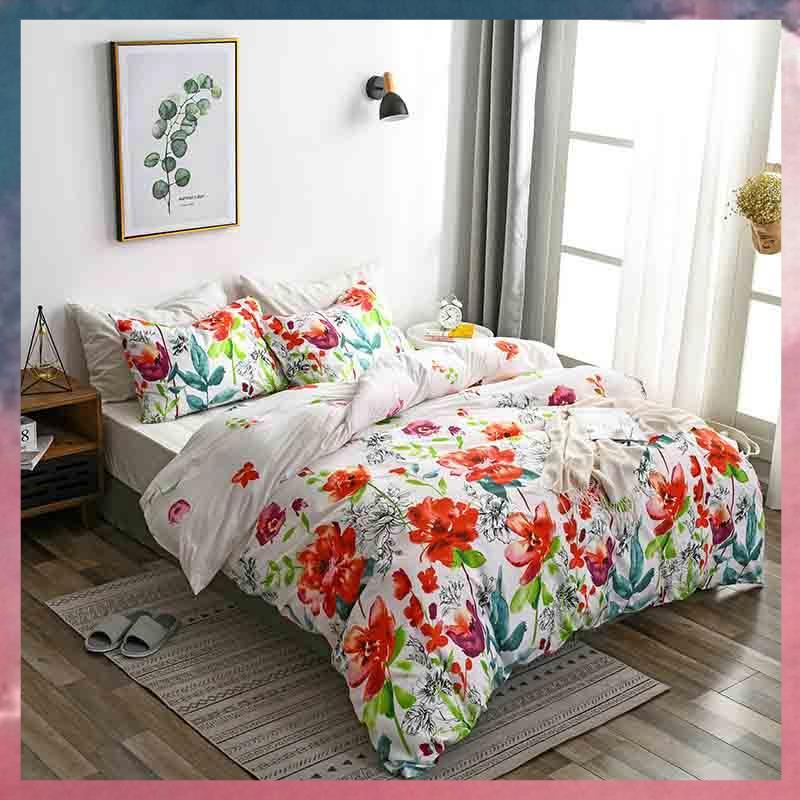 Sarung Kuilt Cadar Corak Bunga Berwarna-warni, Sarung Bantal - TikTok ...