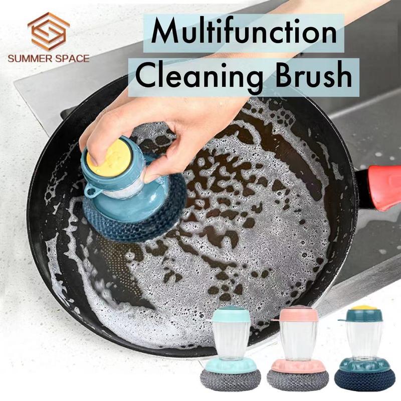 Multifunction Dish Washing Cleaning Brush Short Handle and Press ...