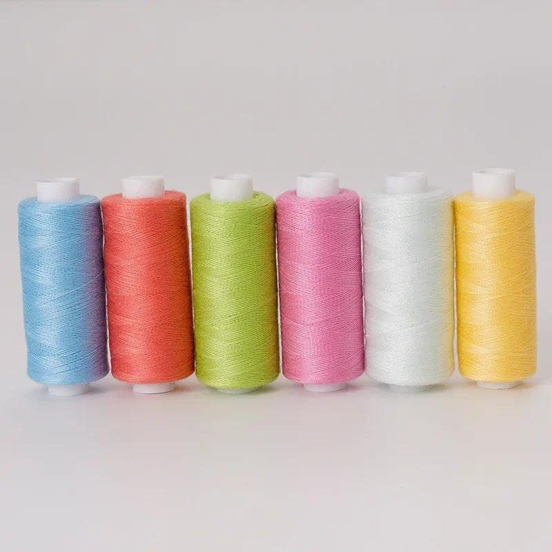 6 Rolls Set Polyester Sewing Thread 402 Sewing Thread Roll Machine ...