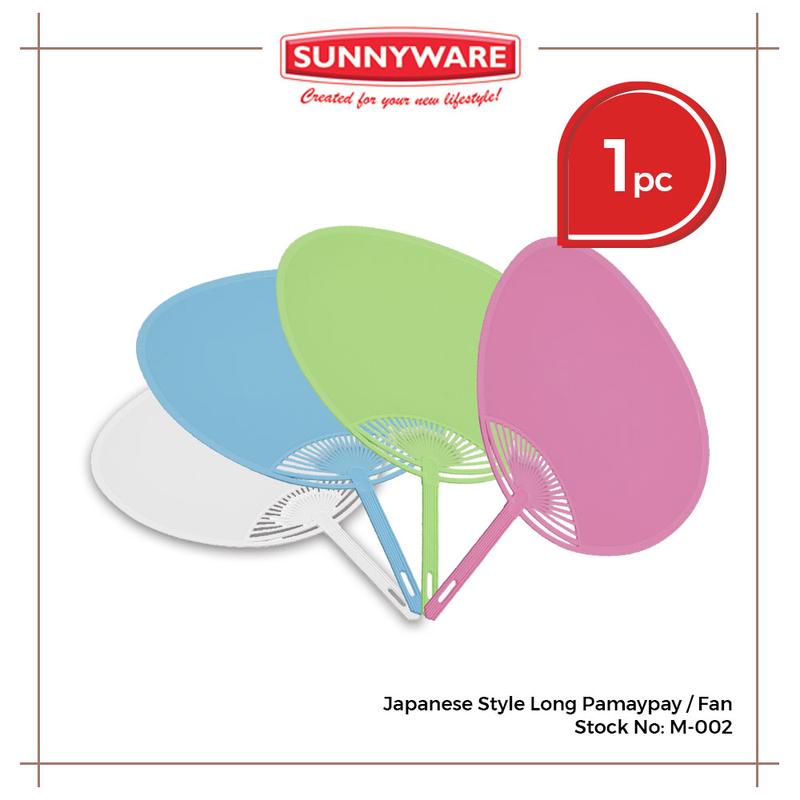 1pc Japanese Style Long Pamaypay / Fan [Sunnyware M-002] | Plasticware ...