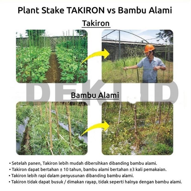 Ajir Tanaman 8 mm x 150 cm Plant Stake Takiron Penyangga Turus Modern ...
