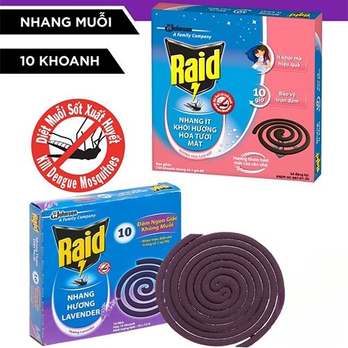 RAID Nhang diệt muỗi Hương Lavender | Hương hoa Ít khói hộp 10 - TikTok ...