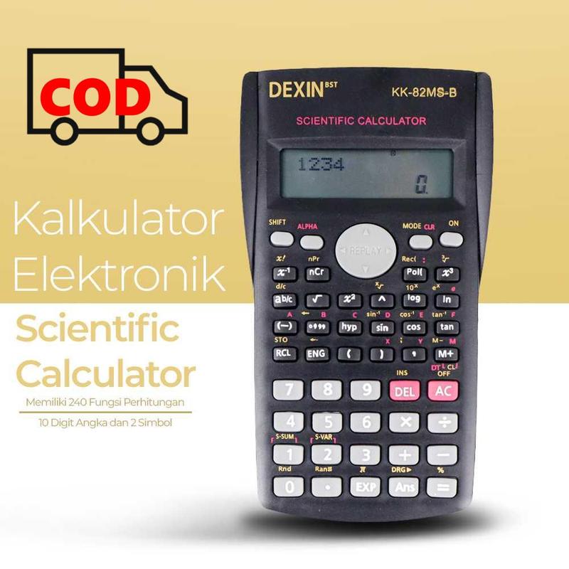 Kalkulator Elektronik Scientific Calculator 10+2 Digits dengan - Shop ...
