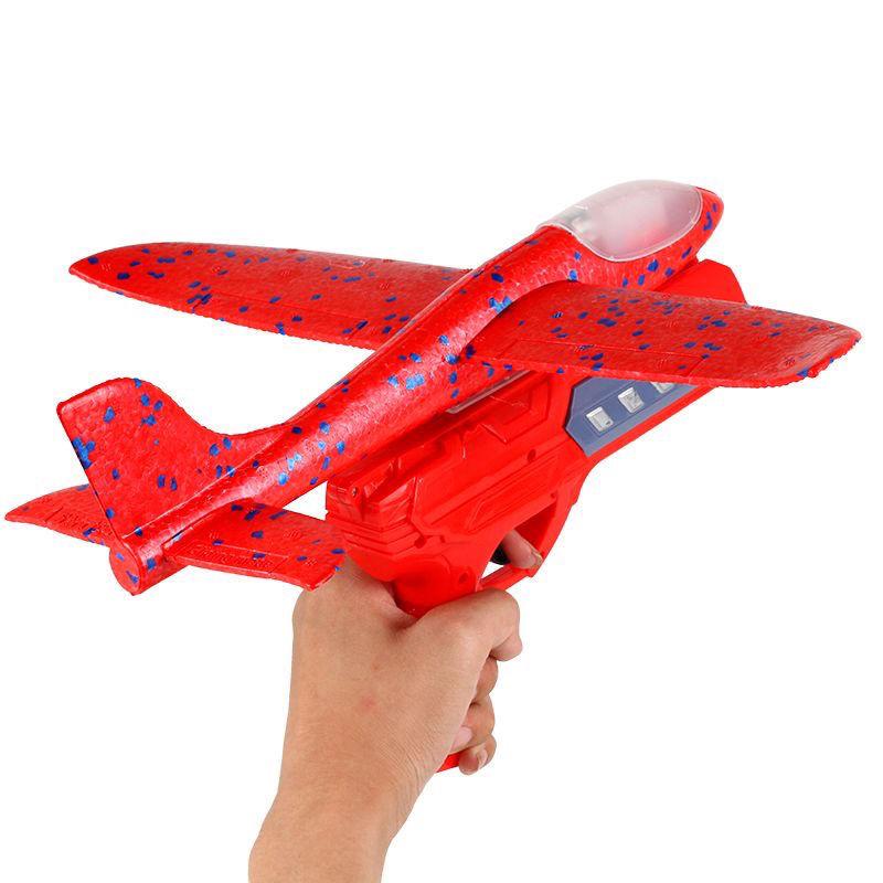 Light Net Red Magic Dazzling Bubble Plane Gun Gliding Launch Outdoor ...