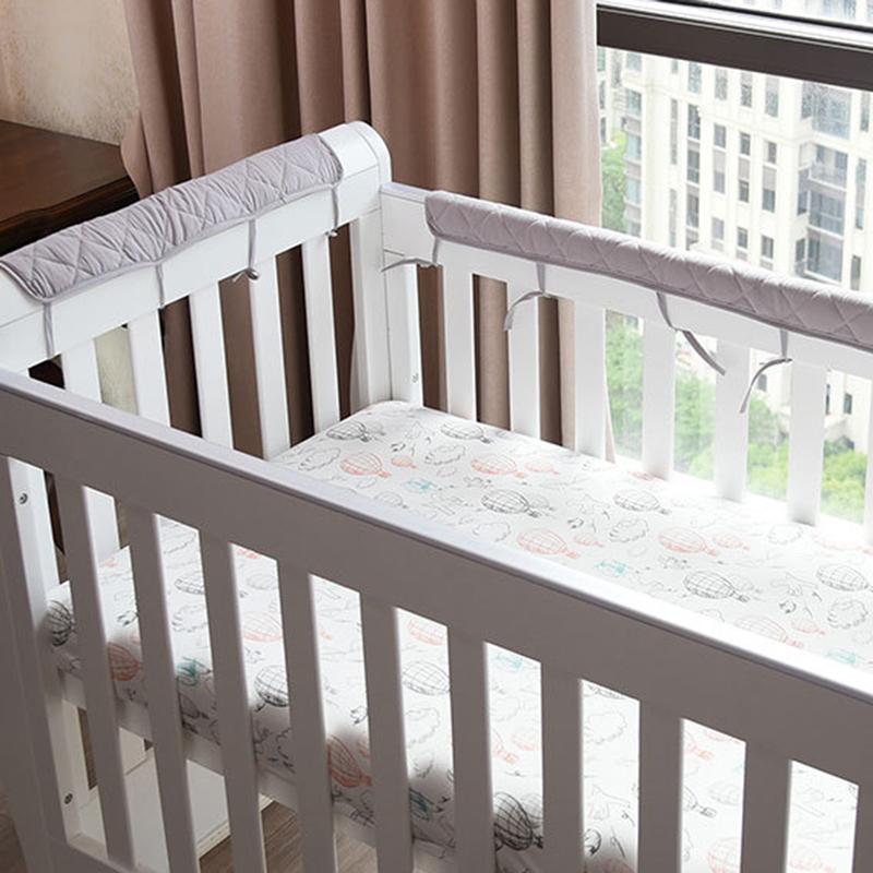 Baby Cot Bumpers Cotton Crib Protection Wrap Edge Anti-bite Solid - TikTok Shop Philippines