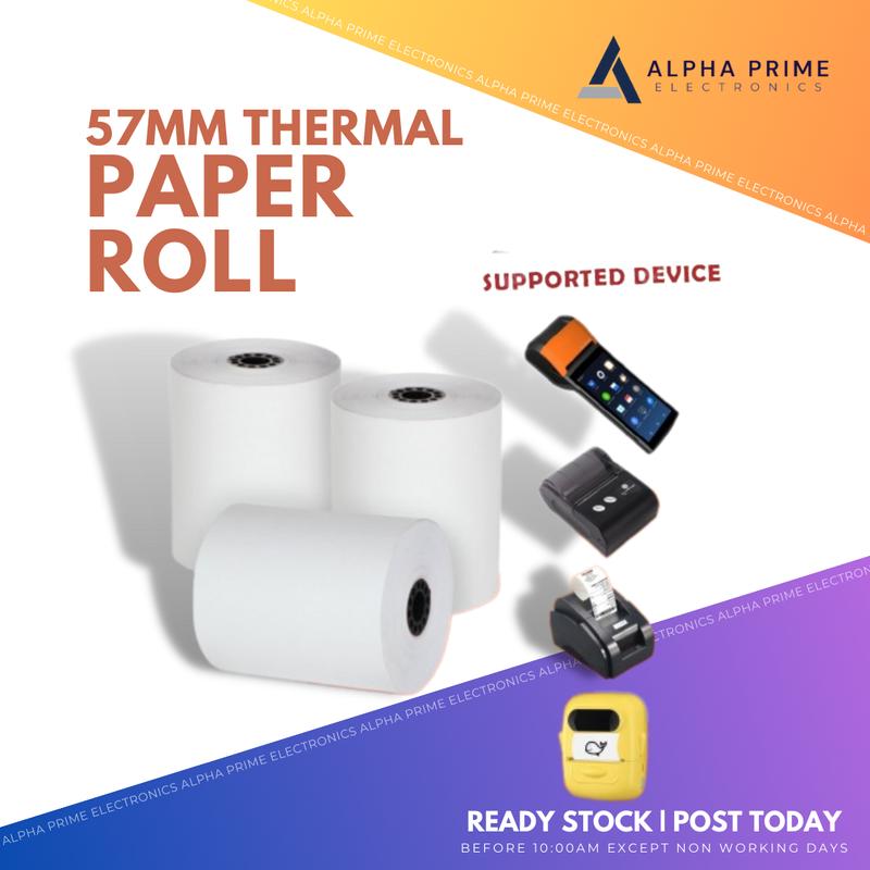 58mm Thermal Receipt Paper Roll Kertas Resit Mesin Printer for - TikTok ...