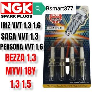 READY STOK 4PCS/1SET Ngk original spark plug lkar7c-9 iriz vvt1.3L ...