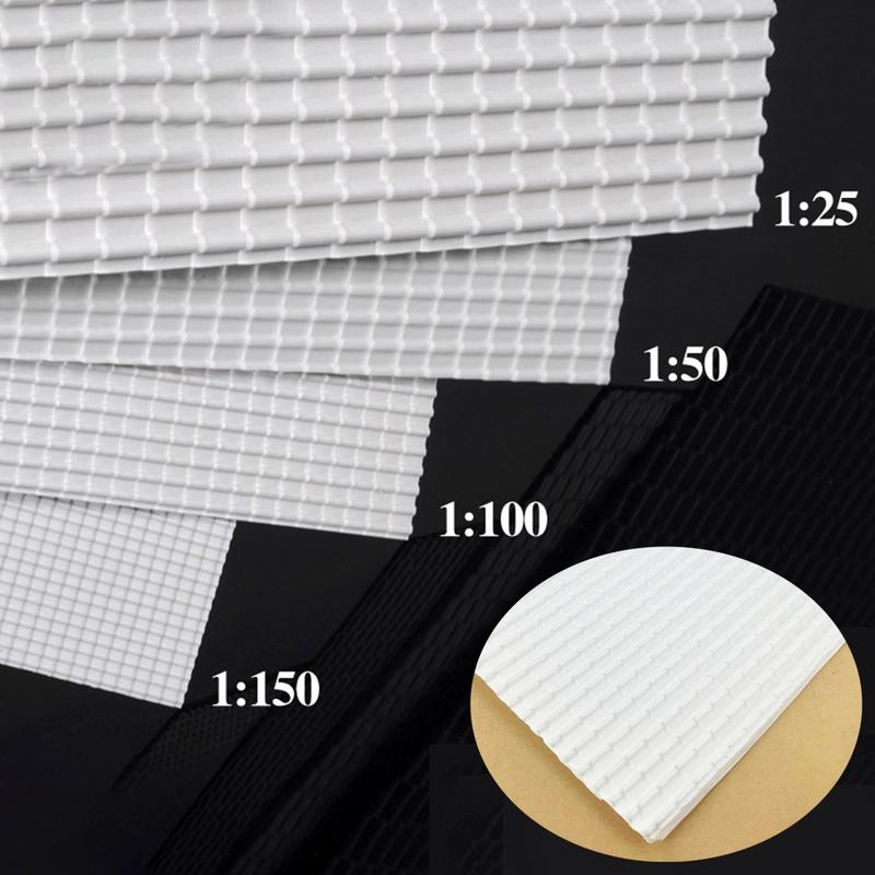 Simulation Tiles Roof G Scale Model Building Sand Table DIY PVC ...