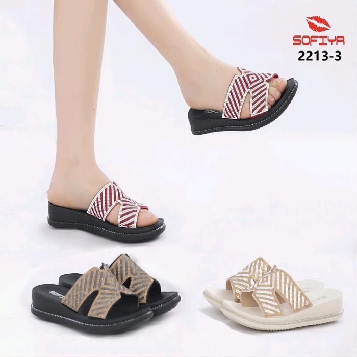 Jual 2213-3 Sandal Teplek sofiya import - merah, 36 - Kab. Bekasi ...