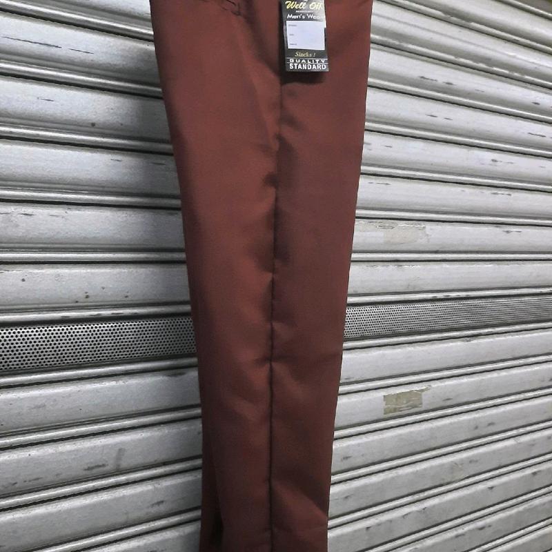 WELL-OFF SLACKS FOR MEN CHOCOLATE BROWN Menswear Pants Plain - TikTok ...