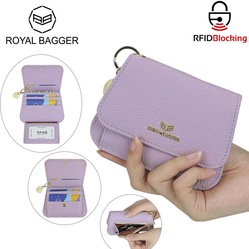 Royal Bagger RFID Short Wallets for Women Genuine Cow Leathe - TikTok Shop