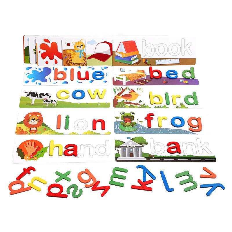 Word Building Blocks Cards Parent-Child Interaction 26 Letters - TikTok ...