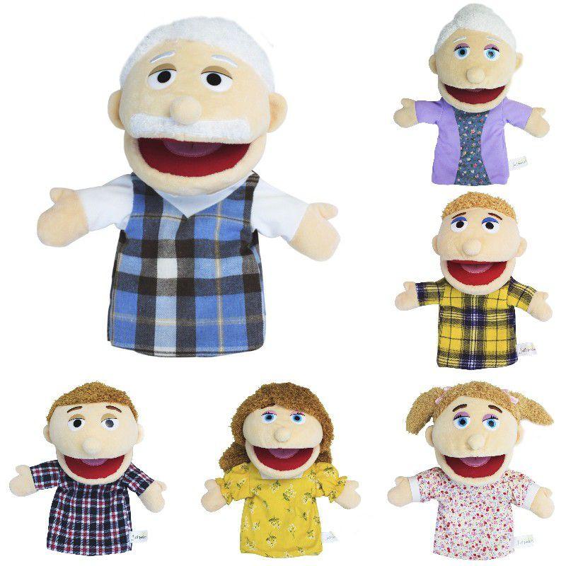 Movable Hands Open Mouth Full Family Hand Puppet Plush Doll For ...