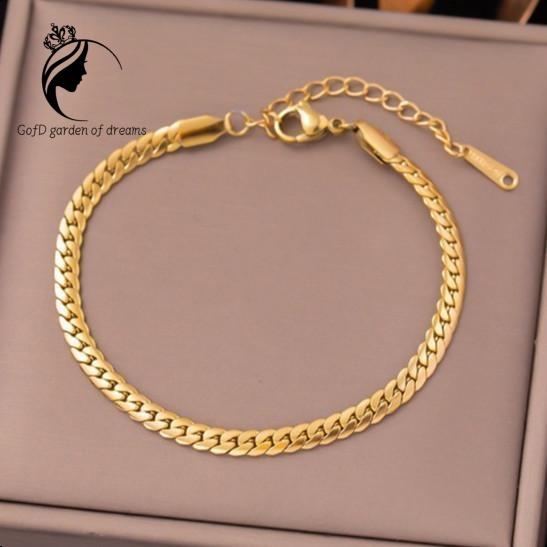 Promo Di Lapisi Emas 18 Karat Gelang Bulir Gandum Desain Minimalis ...