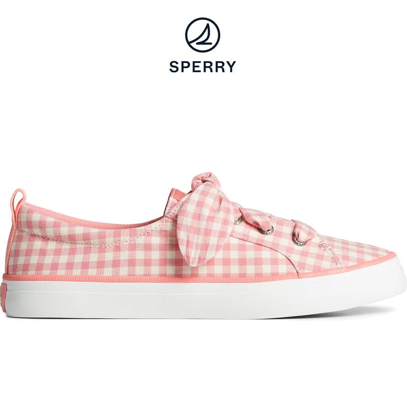 Sperry Women's SeaCycled Crest Vibe Gingham Sneaker Pink (STS88725) - TikTok Shop Philippines
