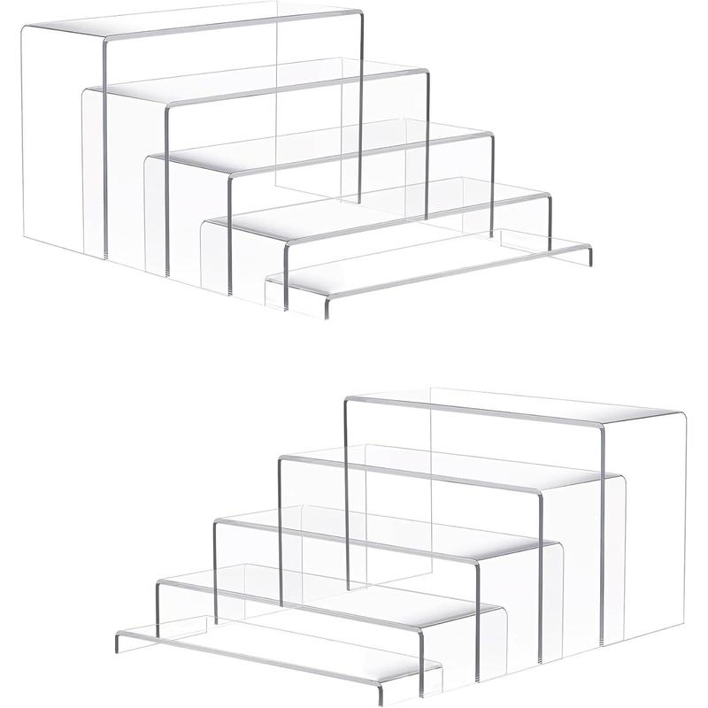 Display Risers, 2 Sets 10 count Rectangular Risers Display Stands ...