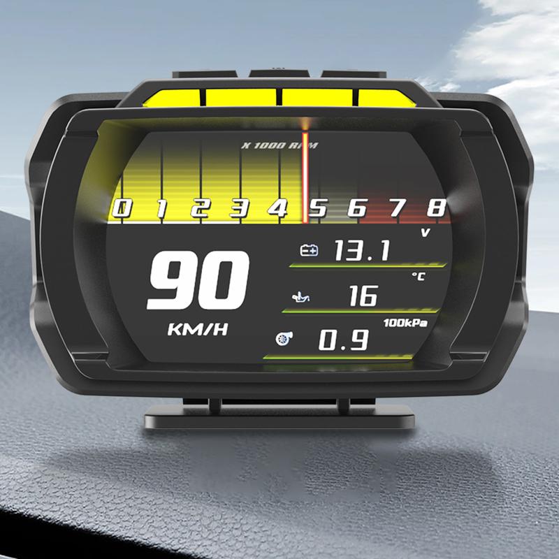 OBD+GPS Speedometer Fuel Consumption Car Head Up Display LCD - TikTok ...