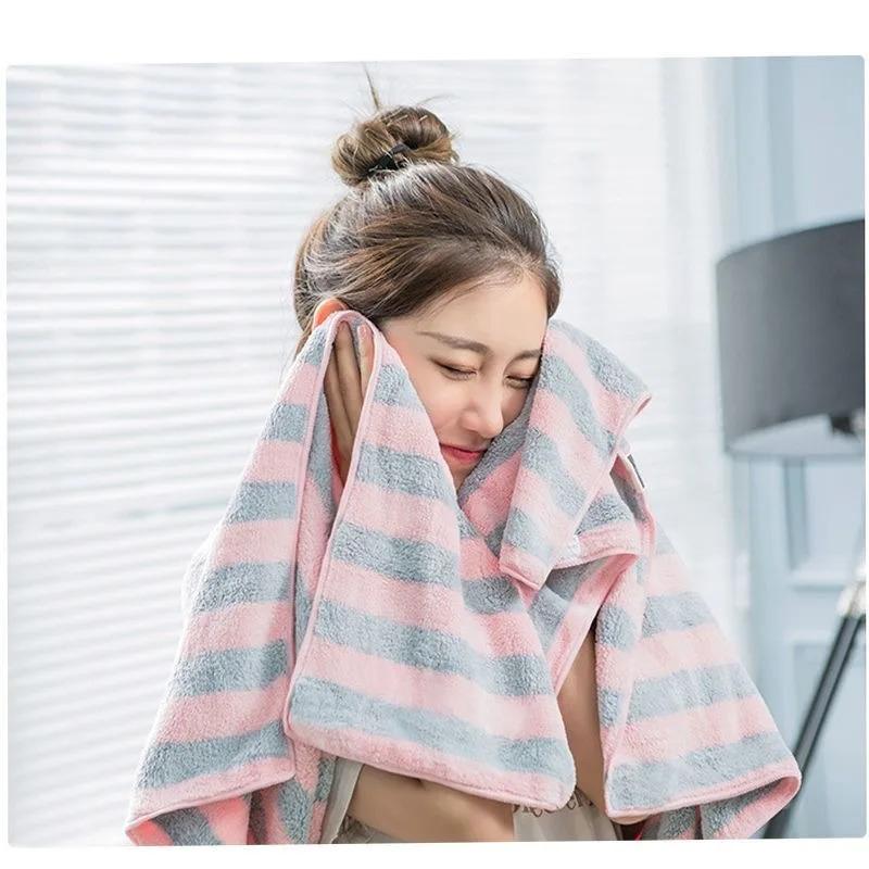 Stripe Super Soft Bath Towel 90 x 170 cm Bathroom Towel Gym Towel ...