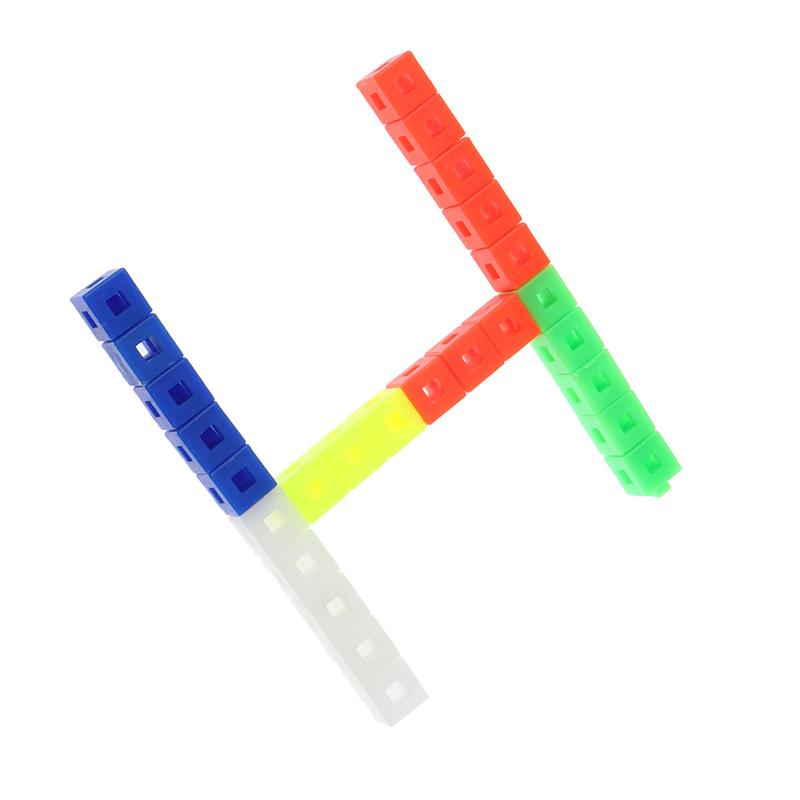 [zfe]100Pcs Mathematics Linking Cubes Interlocking Counting Blocks ...