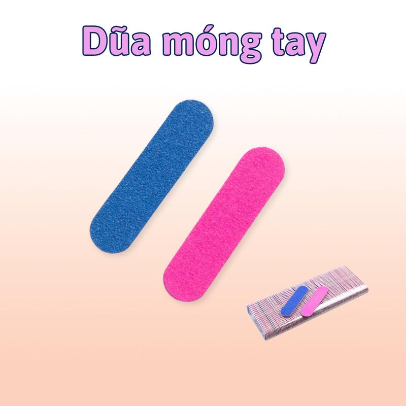 Dũa móng tay mini làm móng, dũa nail box 2 mặt nhám (1 chiếc) - TikTok ...