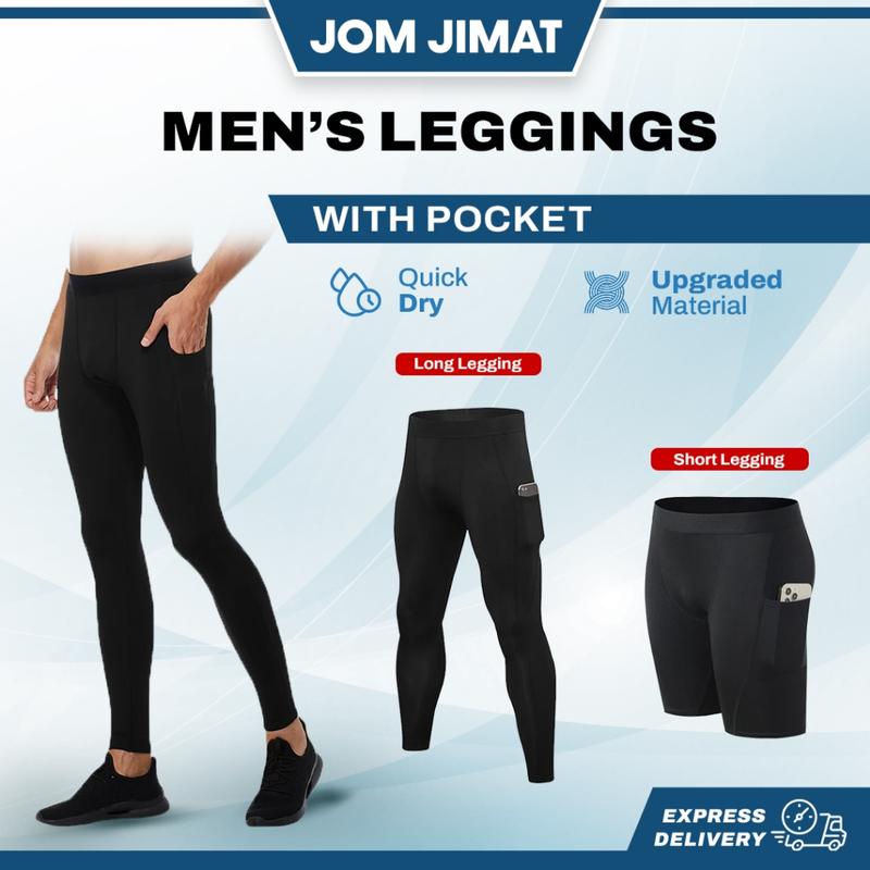 [JOM JIMAT]Pocket Seluar Tight Lelaki Men Leggings Compression - TikTok ...