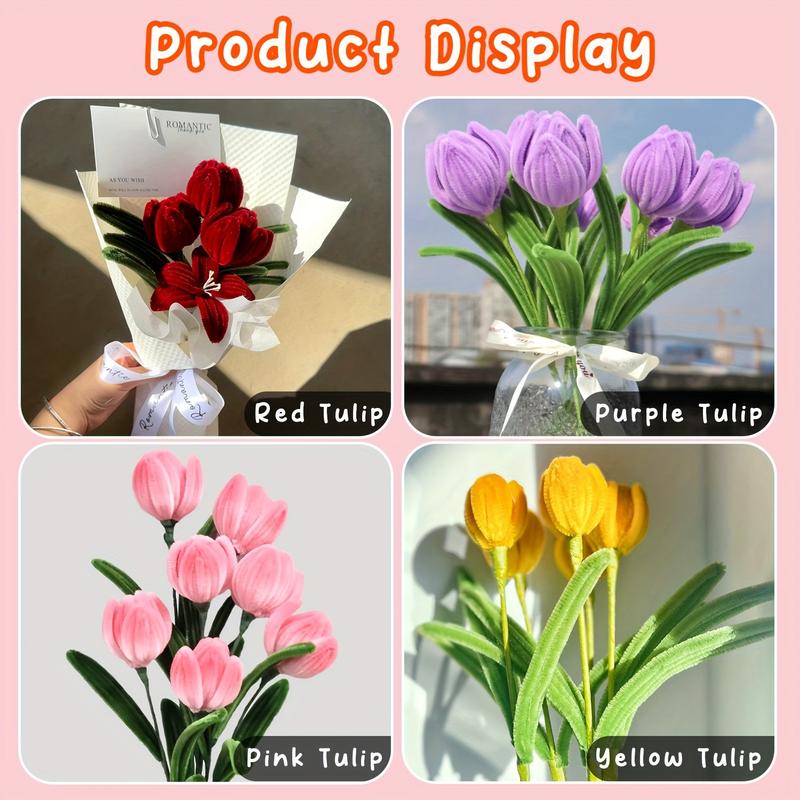 Kit Kraf Bunga Pembersih Paip, DIY, Termasuk Batang Chenille - TikTok ...