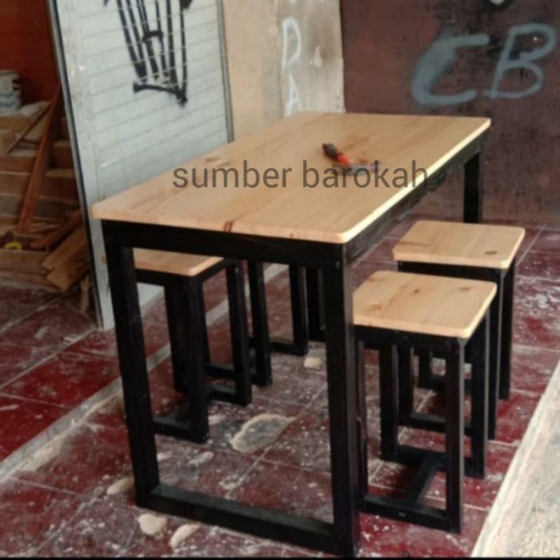(13) meja makan set, meja kafee (1meja+4kursi) kayu jati belanda - Shop ...