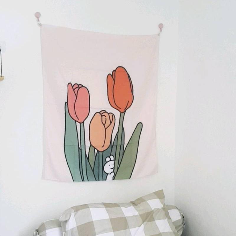 CARTOON - Kain Mandala Tapestry Motif Alam Aesthetic | Kain Gantung ...
