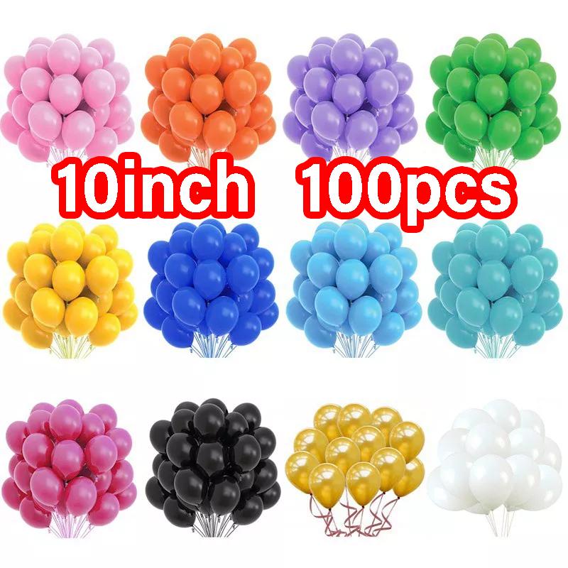 100pc 10inch Balloon Latex Balloons happy Birthday Party Decorations ...