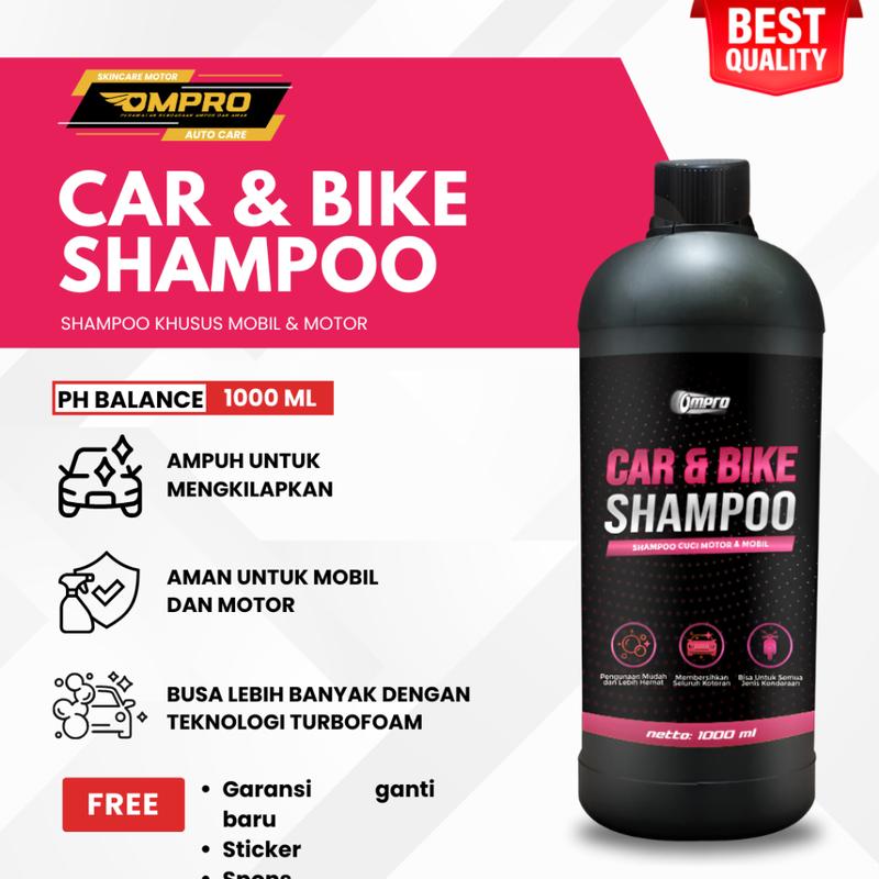 Khaira.Auto - Ompro Car & Bike Shampoo 1000ml Sabun Cuci Mobil & Motor ...