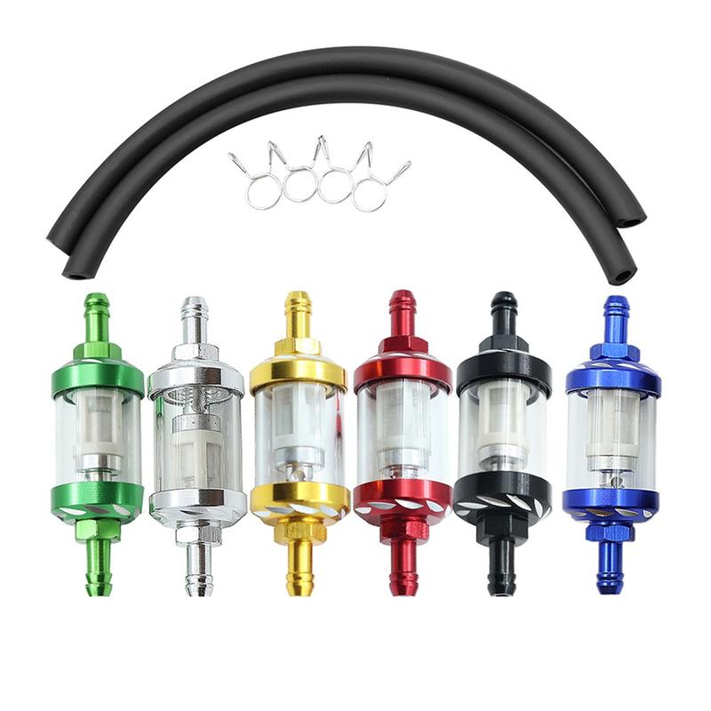 Motorcycle fuel filter Aluminum alloy fuel filter 8mm oil filter ...