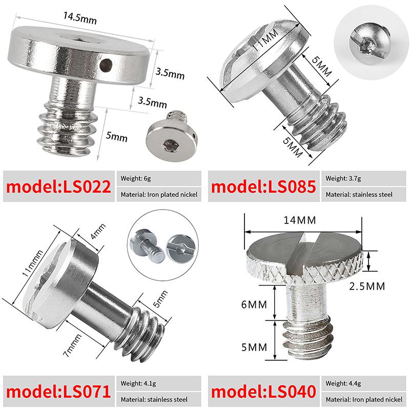 High Quality Camera Screw Set 1/4 Inch Quick Release Plate Screw - TikTok Shop Philippines