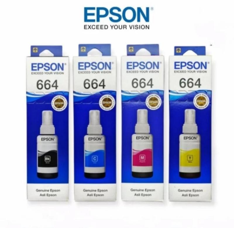 Tinta printer epson 664 Original L100 L110 L120 L200 L210 L3150 - Shop ...