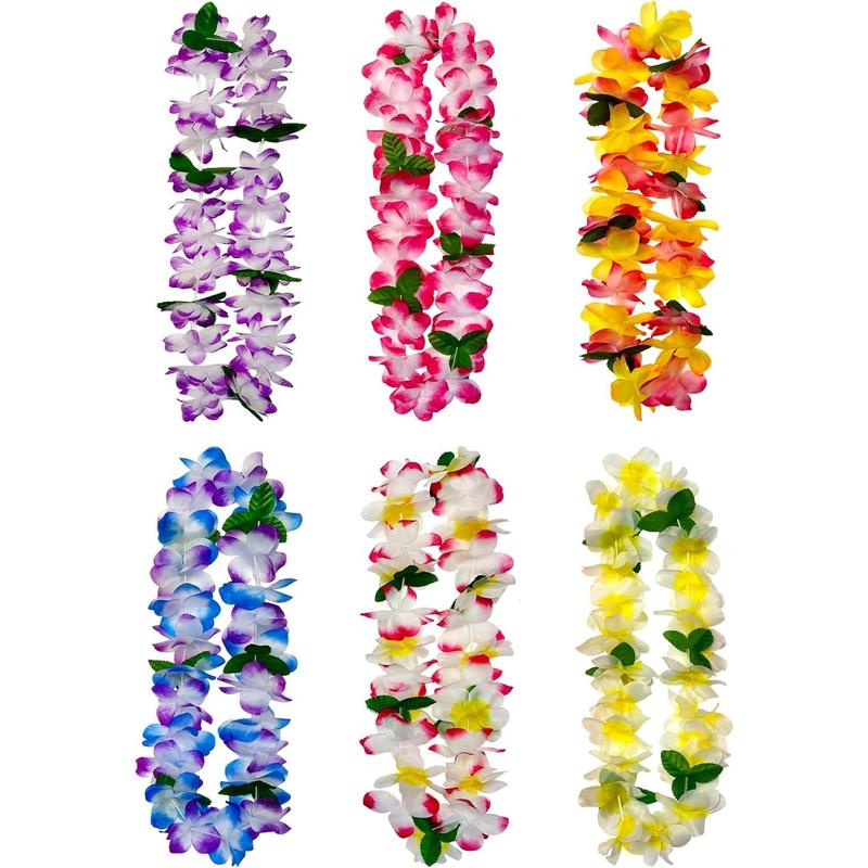 6 Counts Hawaiian Leis Bulk,leis for luau party,hawaiian leis for ...